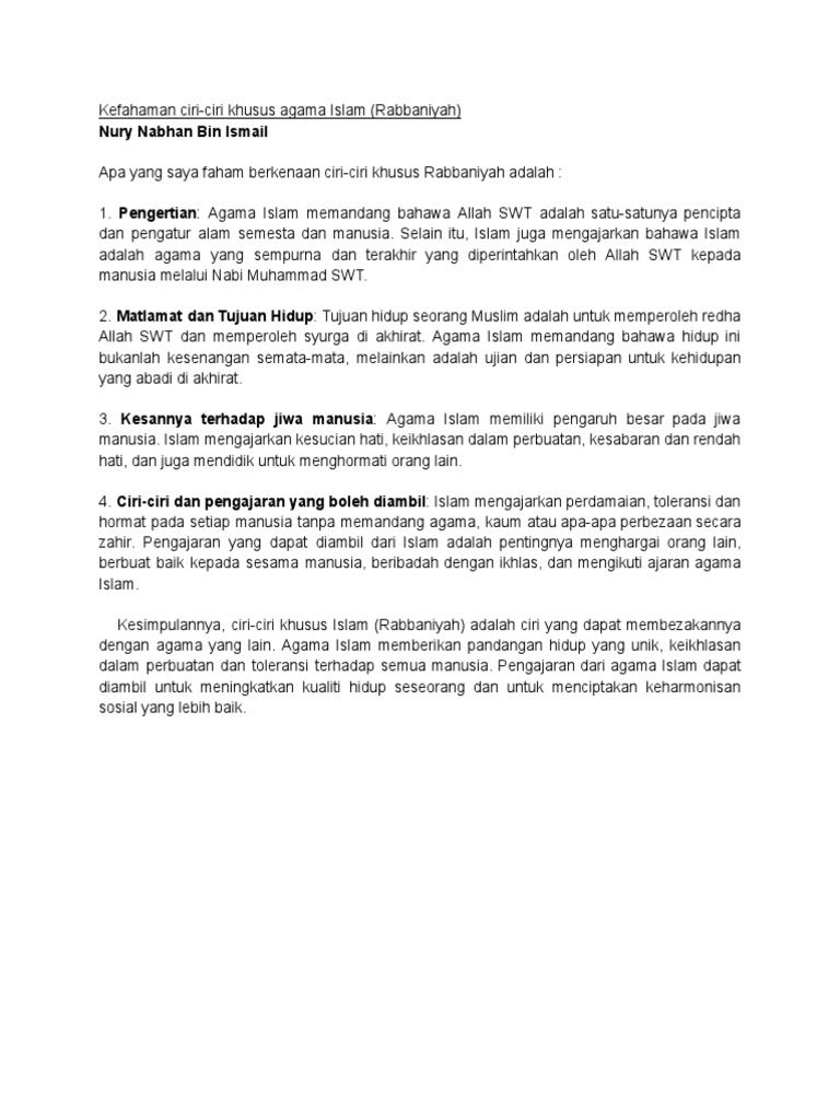 Tutorial M2 (NURY NABHAN BIN ISMAIL) | PDF | Karier & Perkembangan