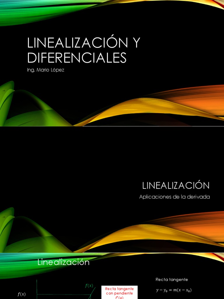 Linealización y Diferenciales en Cálculo | PDF | Relaciones matematicas ...