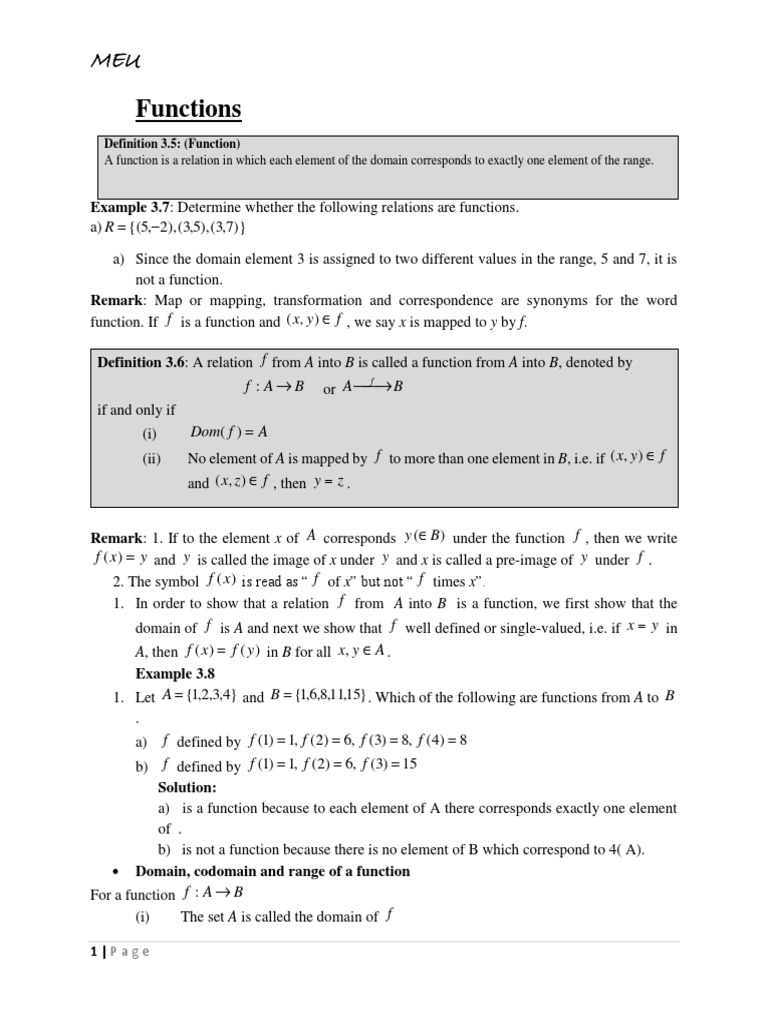 Functions Pdf Pdf Trigonometric Functions Function Mathematics