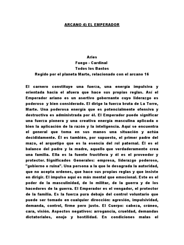 Arcano 4 | PDF | Osiris