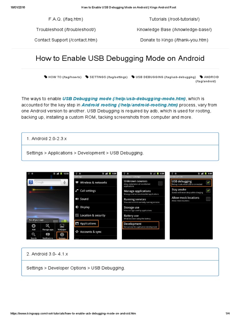 How To Enable USB Debugging Mode On Android - Kingo Android Root | PDF ... How To Enable USB Debugging Mode On Android - Kingo Android Root | PDF ...