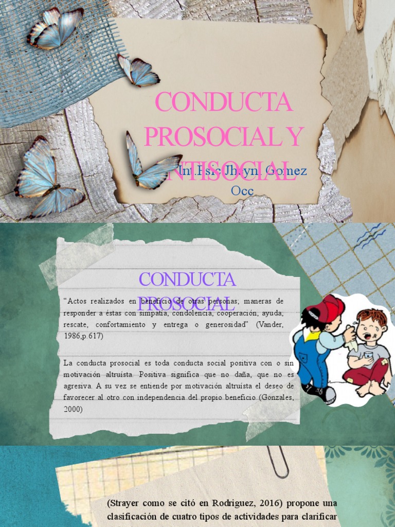 Conducta Prosocial y Antisocial | PDF | Comportamiento | Motivacional