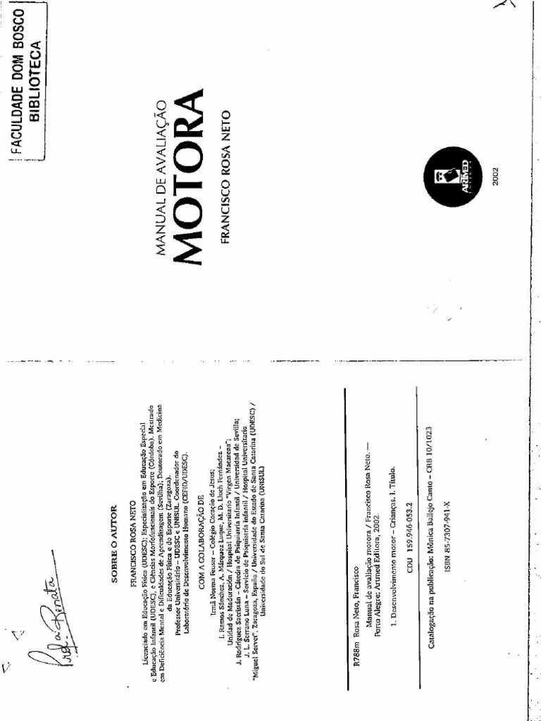 Manual Avaliação Motora - EDM | PDF