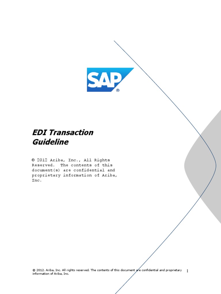 Edi Transaction Guideline English Global | PDF | Electronic Data ...