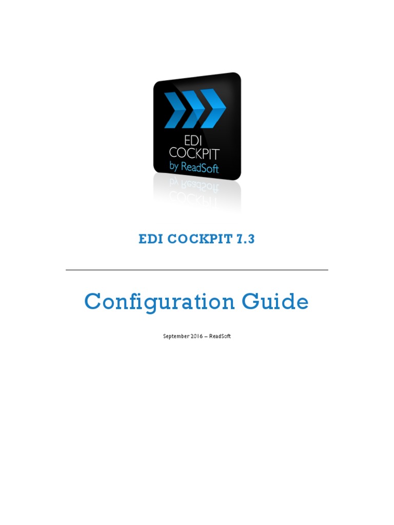 EDI COCKPIT Configuration Guide 7.3.x | PDF