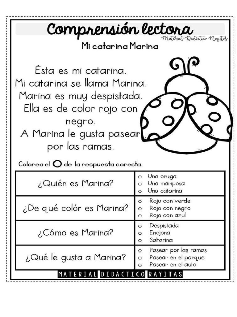 Comprensión Lectora 2do Básico | PDF