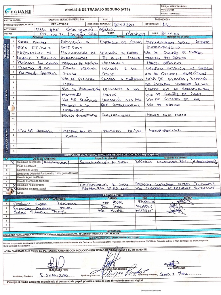 17-04 PT6120 Ot8253280 Op150 Equans - Ats | PDF