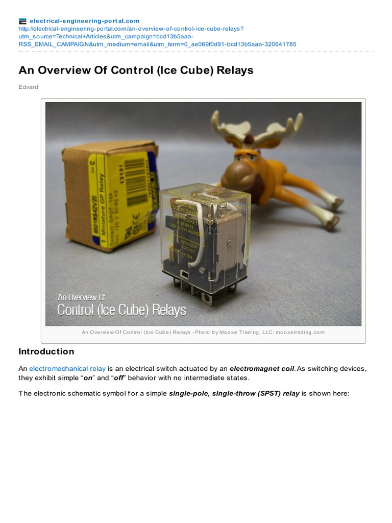 An Overview of Control Ice Cube Relays | PDF | Relay | Switch