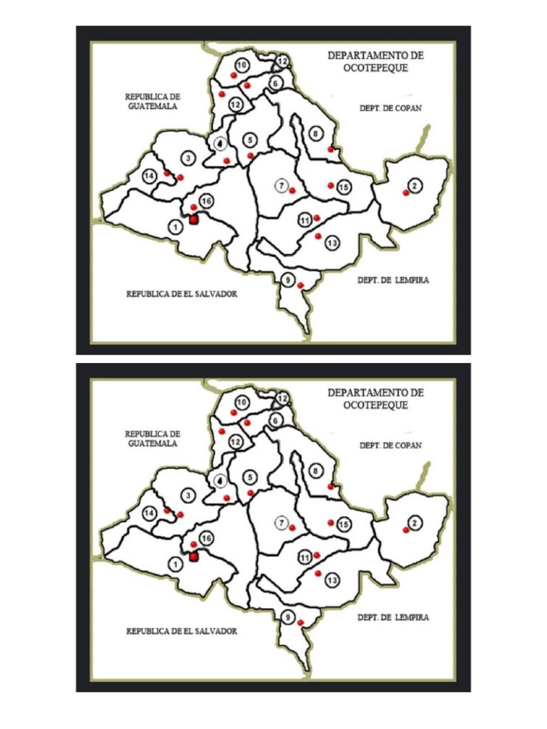 Mapa Ocotepeque | PDF