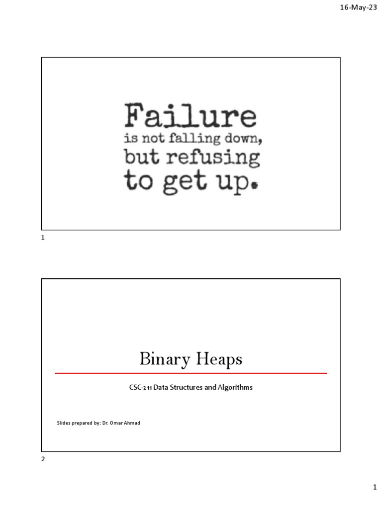 Lecture 18 Binary Heaps Pdf Theoretical Computer Science Algorithms And Data Structures