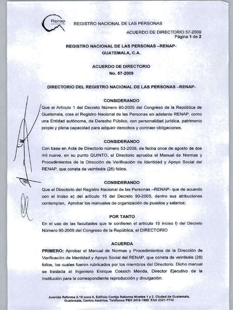 Manual de Renap | PDF