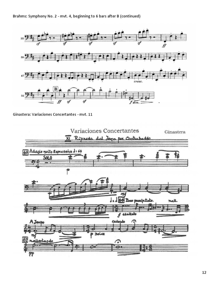 Variaciones Ginastera-12 | PDF