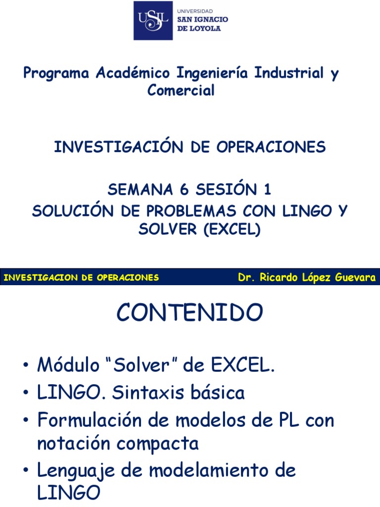 Clase Solver y Lingo | PDF | Programa de computadora | Programación
