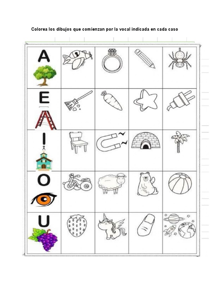 Sonido Inicial Vocálico | PDF