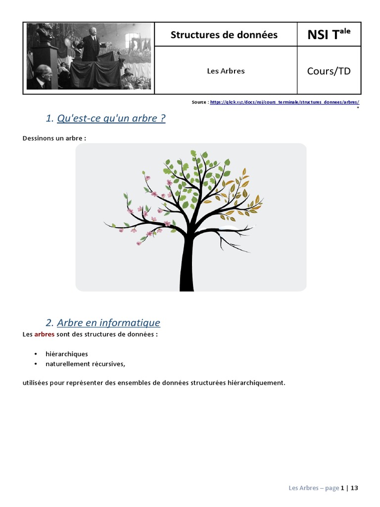 Introduction aux arbres en informatique | PDF | Algorithmes et structures de données | Données ...