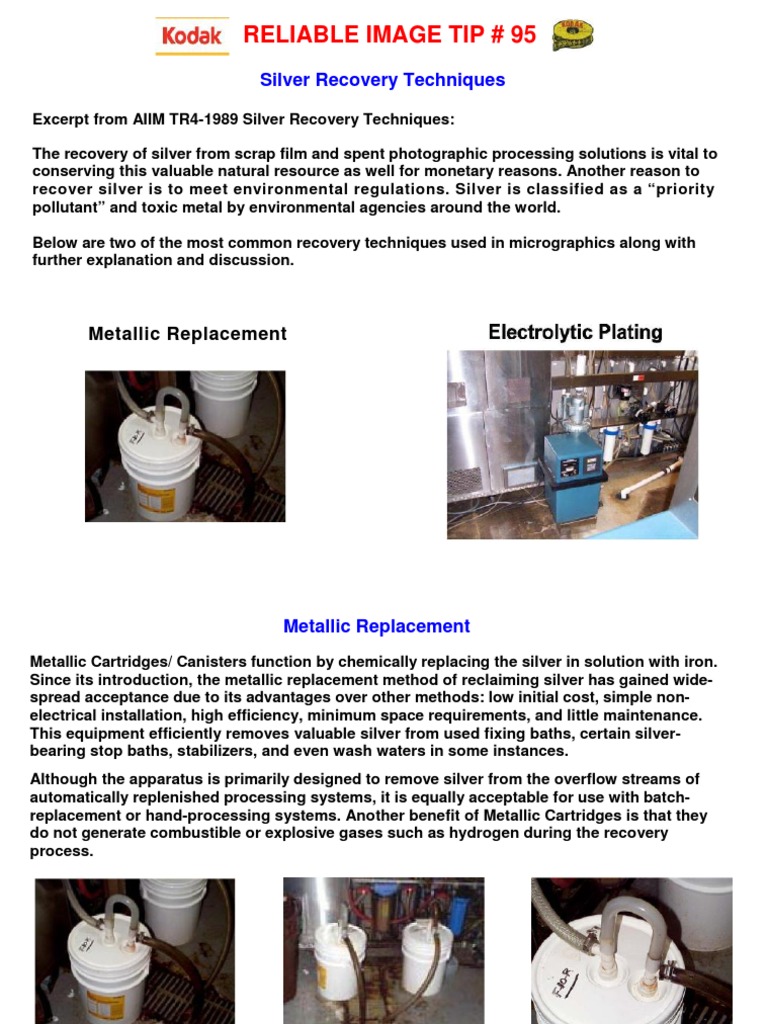 Tech Tip 95 | PDF | Silver | Chemistry