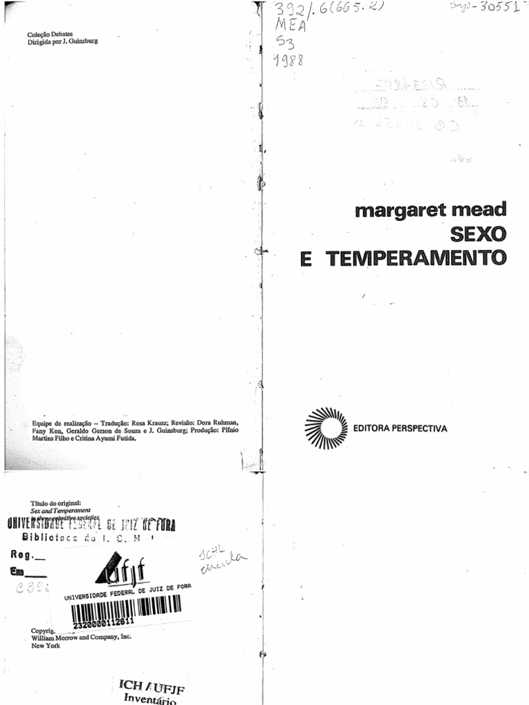 Mead - Sexo e Temperamento | PDF
