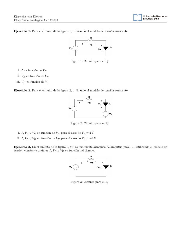 Guia 01 Diodos | PDF | Rectificador | Electromagnetismo