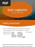 Test de Capurro | PDF | Infantes | Especialidades Medicas