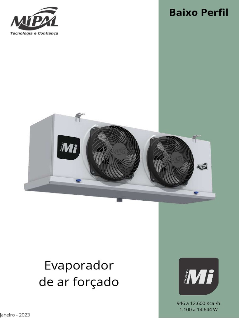 Evaporador Selecionado MIPAL | PDF | Temperatura | Barulho