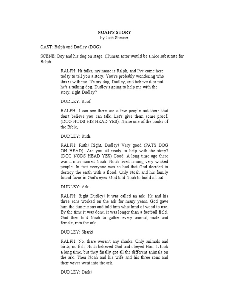 Script 35 | PDF | Noah's Ark | Noah