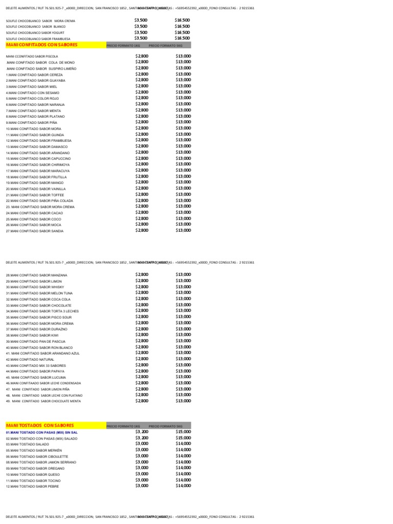 Listado 13 10 2022 | PDF