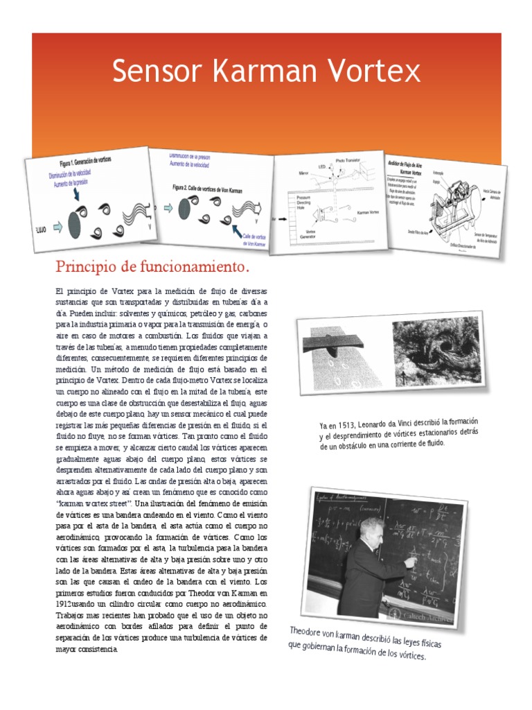 Sensor Karman Vortex | PDF | Aerodinámica | Turbulencia