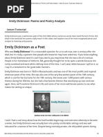 Emily Dickinson's Dashes: Meaning and Ambiguity | PDF | Emily Dickinson ...