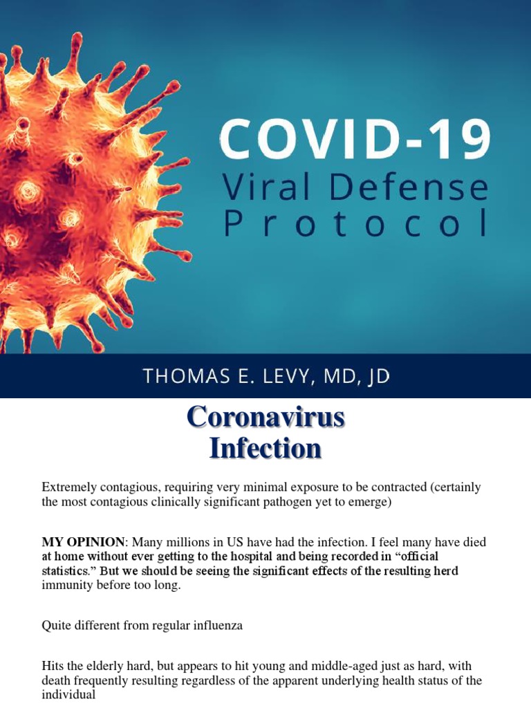 Dr-Thomas-Levy-COVID-19-Viral-Defense | PDF | Infection | Chemistry