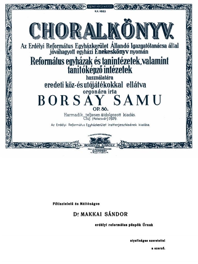 Borsay Samu - Choralkönyv | PDF