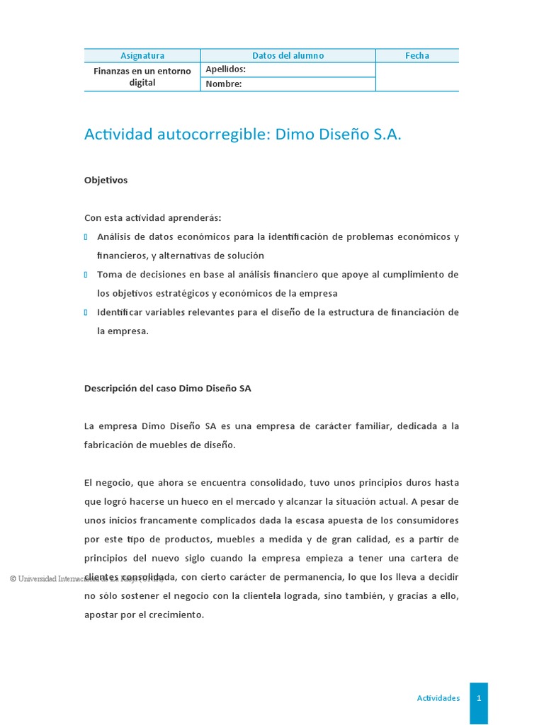 Caso 1. DIMO Diseño SA | PDF | Derecho