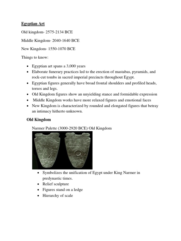 CH3 Egyptian Art Notes | PDF | Ancient Egypt | Pyramid