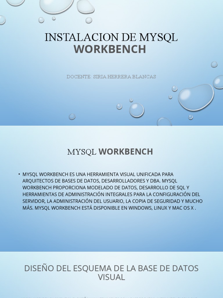 Guía de Instalación MySQL Workbench | PDF | Arte