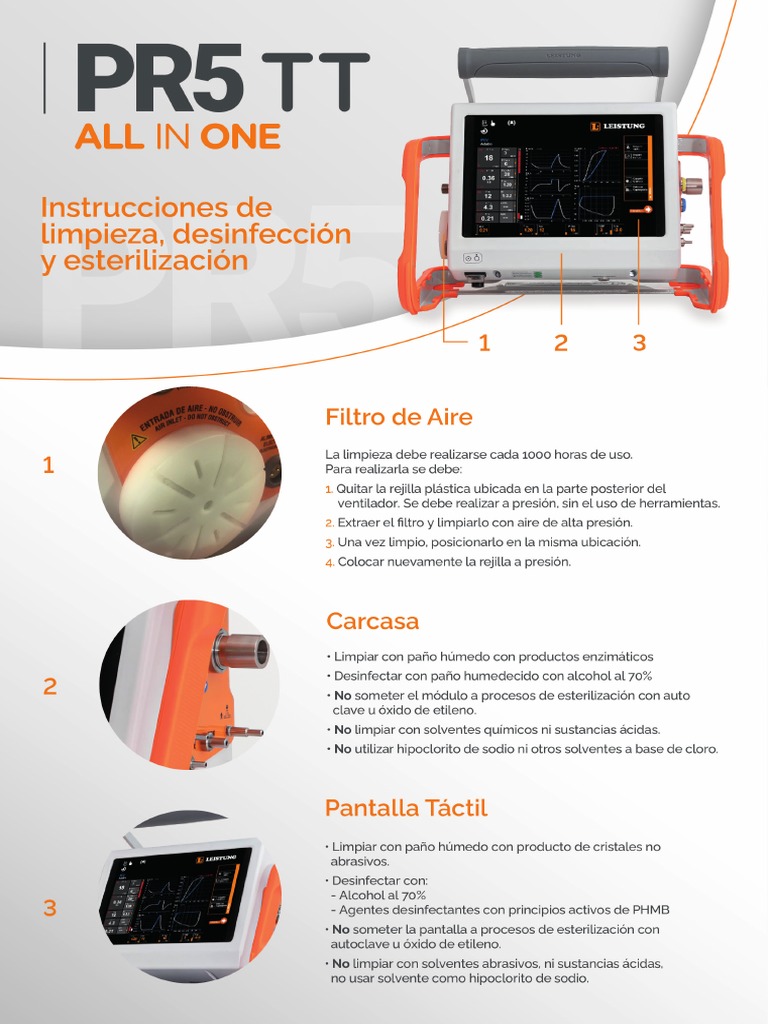 Ventilador transporte, Leistung, PR5-TT, Guia de limpieza y ...