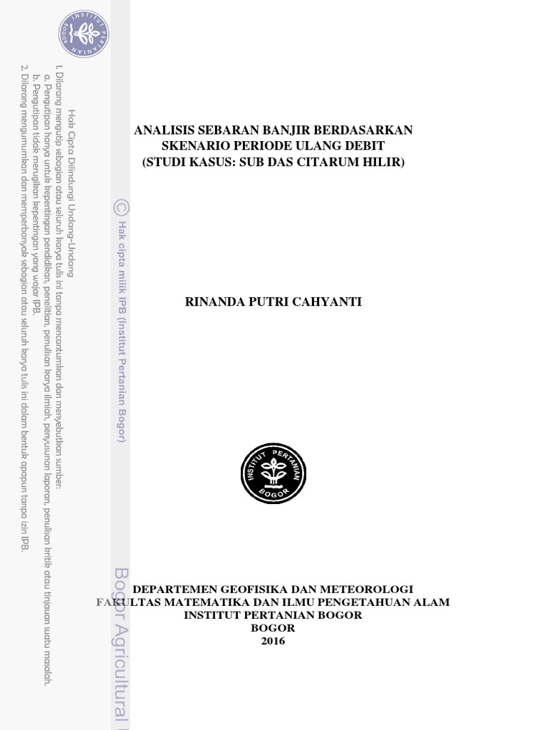Analisis Banjir Sub DAS Citarum Hilir | PDF