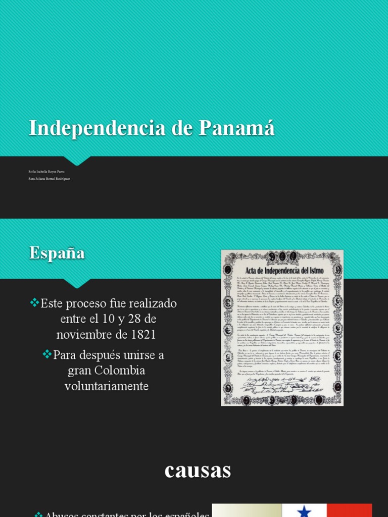 Acta De Independencia De Panama De Espana 89aindependencia De Panama De ...