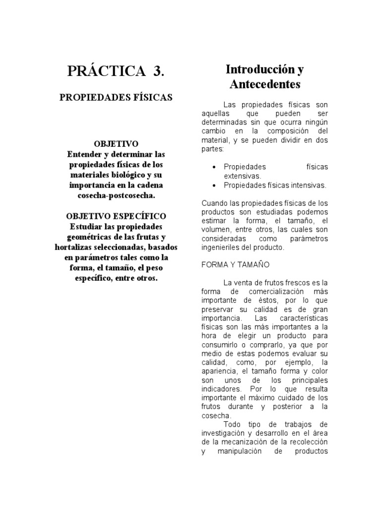 Practica 3 Manual | PDF | Cosecha | Sólido