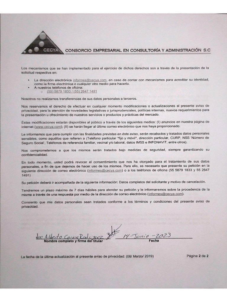 aviso consorcio | PDF