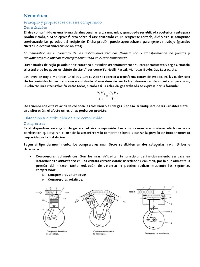 Capitulo 3 - Neumatica e Hidraulica | PDF | Presión | Adsorción