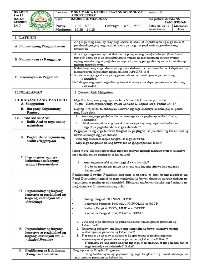 AP 10 DLL Aralin 9 | PDF