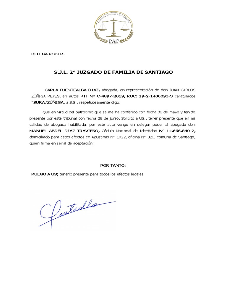 Delega Poder Carla A Otro | PDF