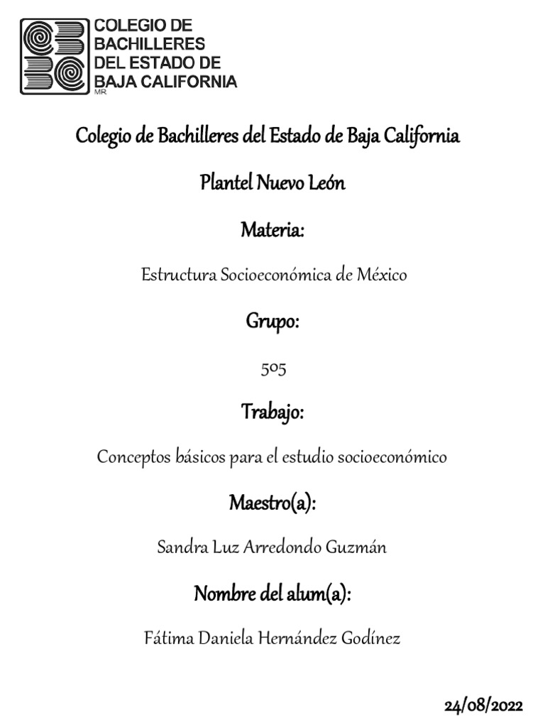 Conceptos Básicos para El Estudio Socioeconómico | PDF | Producto Interno Bruto | Inflación