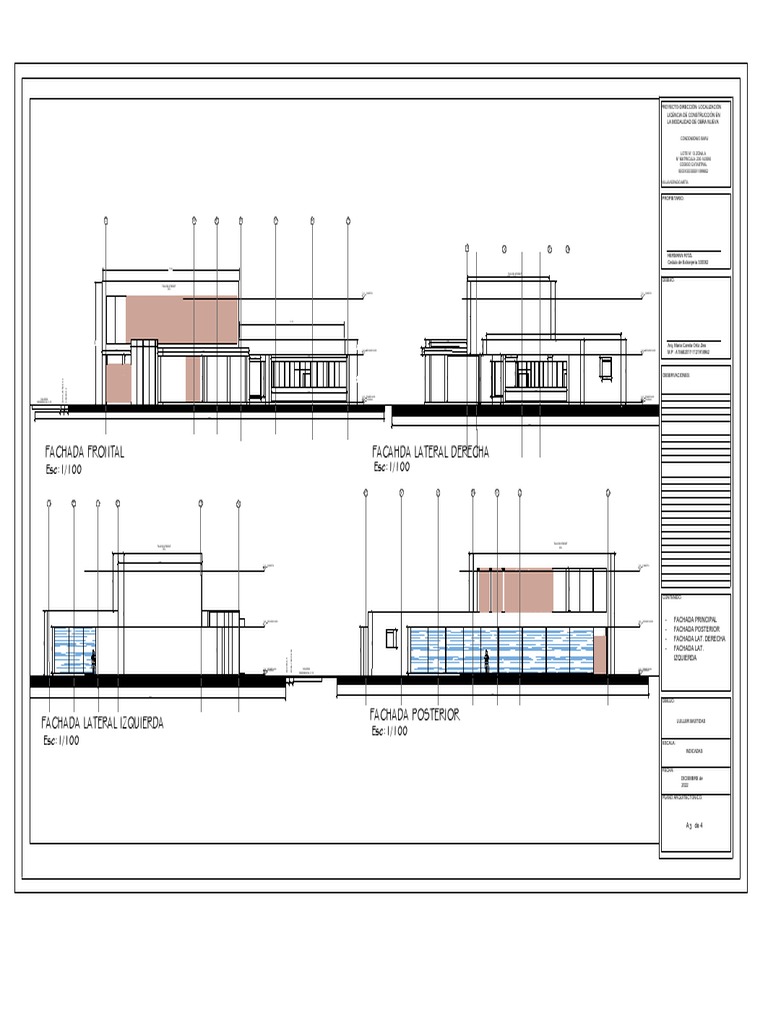 Planos Curaduria (2) - Fachadas | PDF