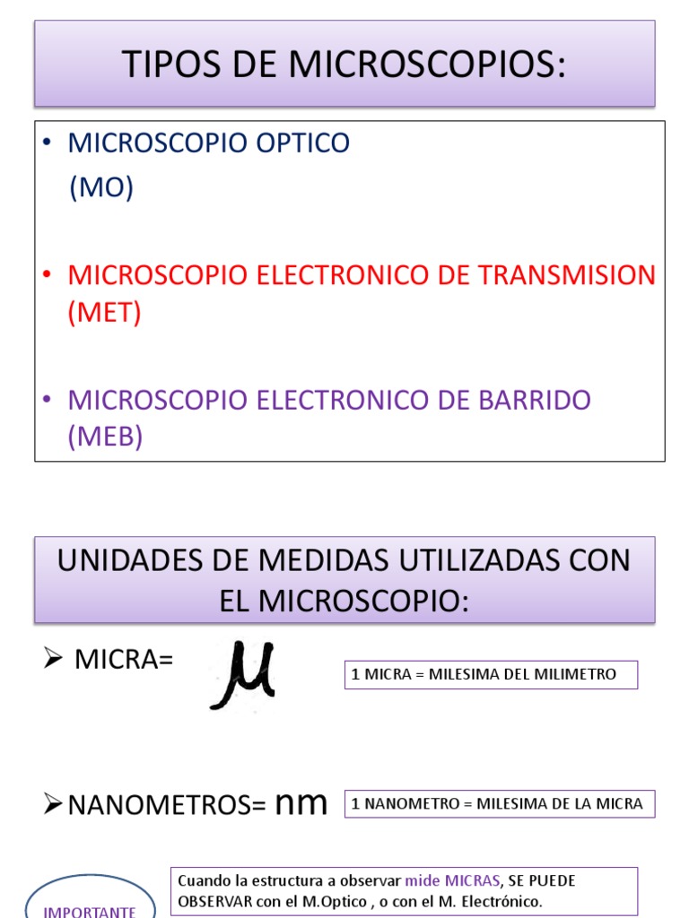 TIPOS DE MICROSCOPIOS | PDF