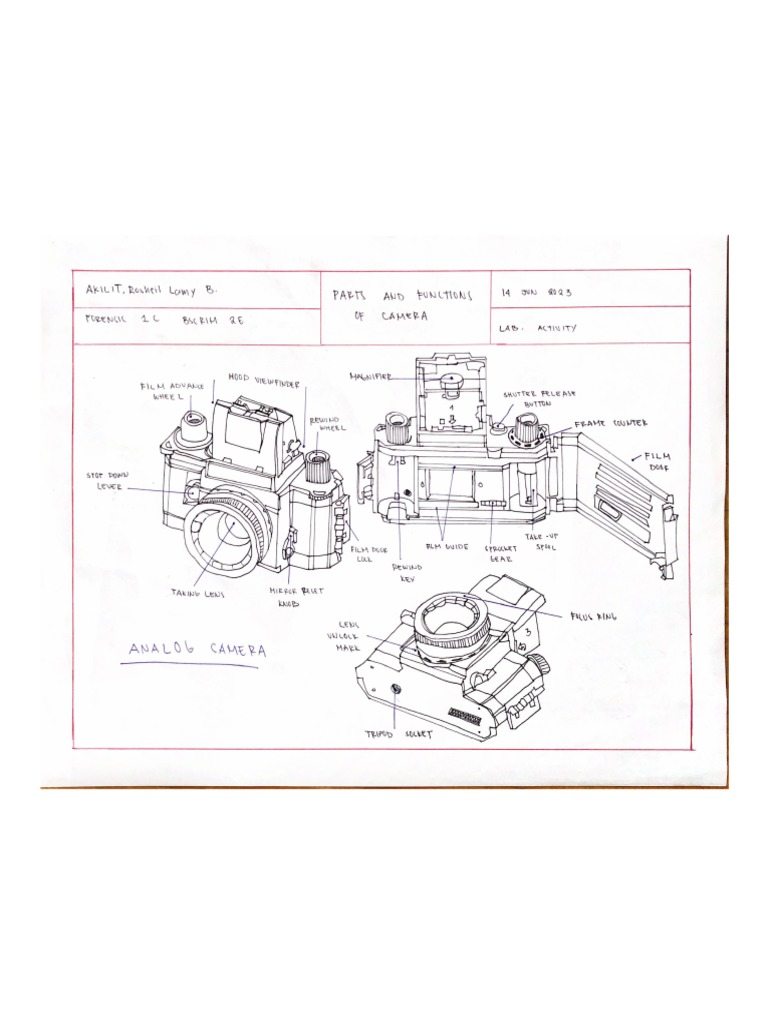 Parts and Functions of A Camera | PDF