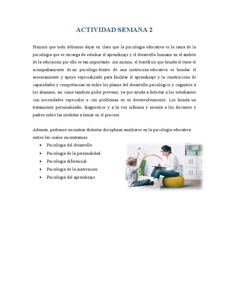 Actividad Semana 2 | PDF