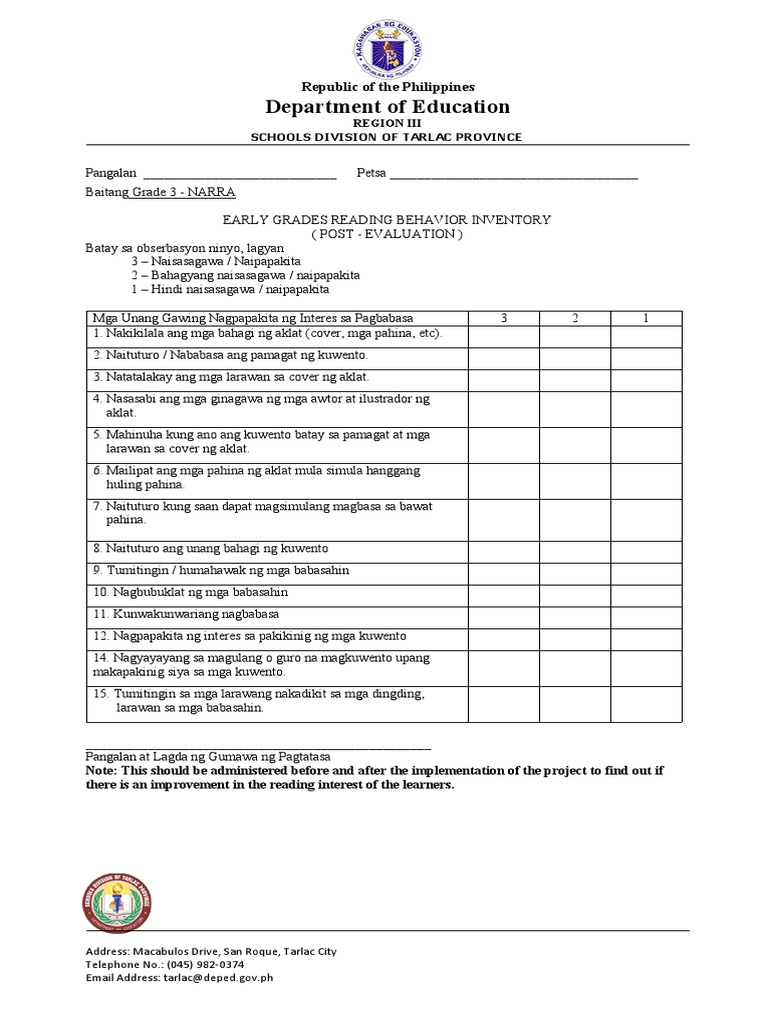 MoST READ Daily Accomplishment Report Template HOPE | PDF ...