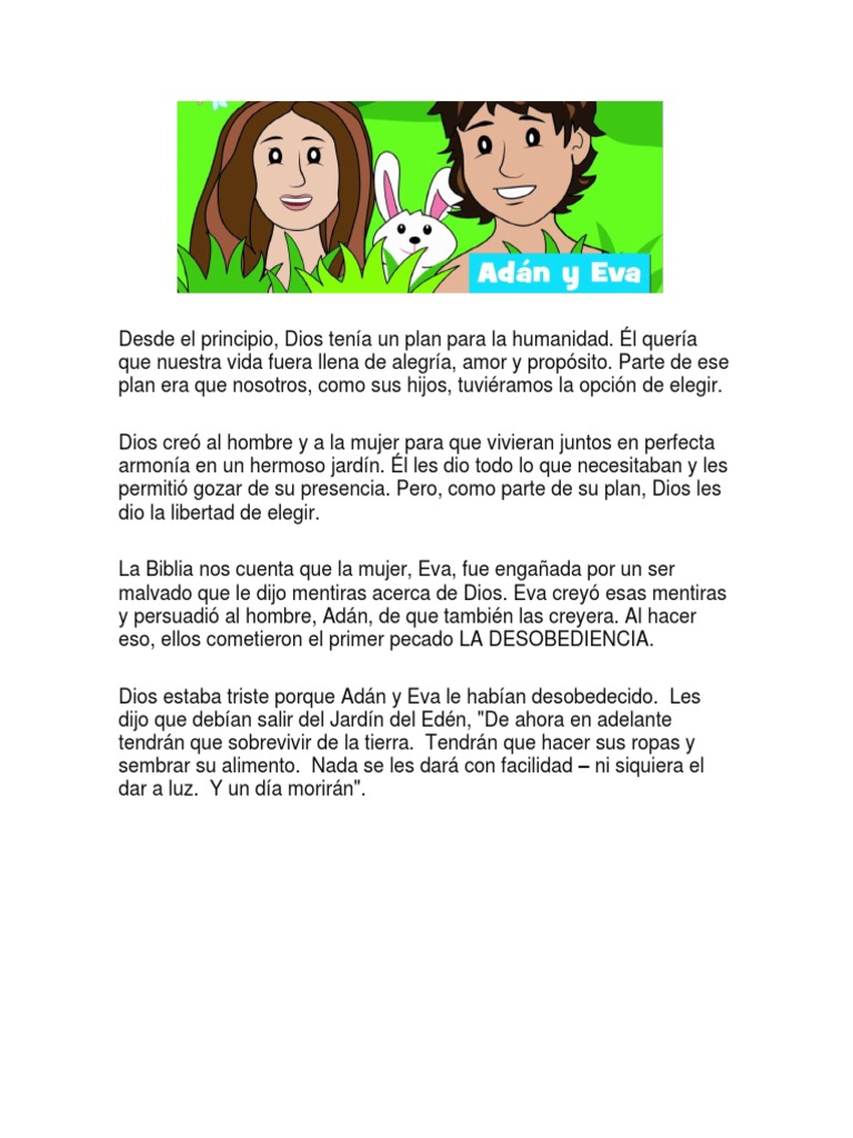 Adán y Eva - Clase | PDF