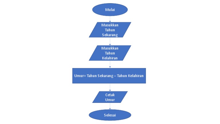 Flowchart Menentukan Umur Seseorang | PDF