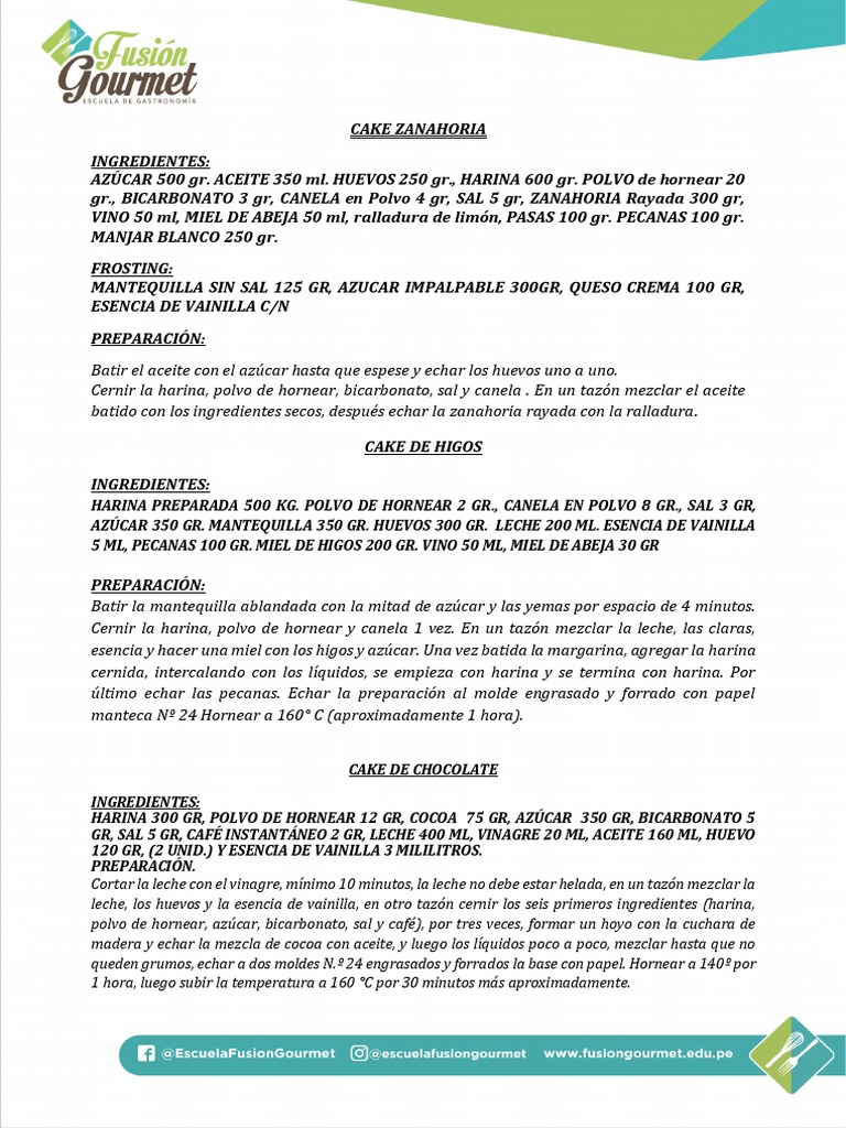 Festival de Queques y Rellenos 13-03-21 | PDF | Mantequilla | Cocina occidental